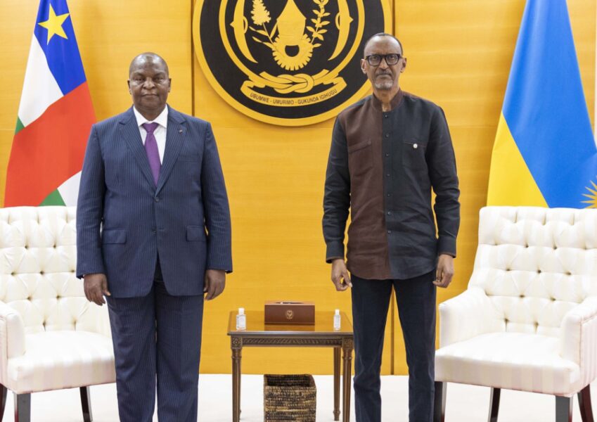 CAR's President Faustin-Archange Touadera with Paul Kagame | African ...