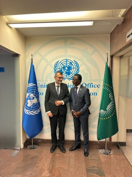 Volker Perthes with Parfait Onanga, Addis Ababa 8th June | African ...