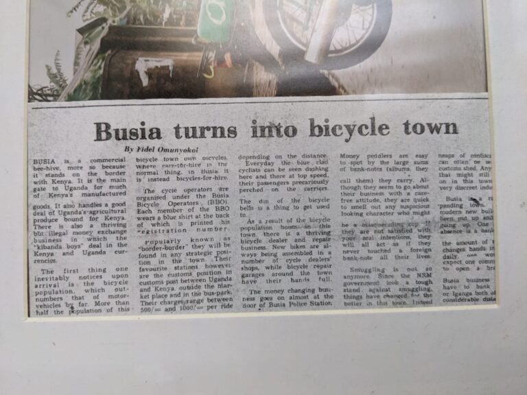 Busia turns into bicycle town | African Arguments